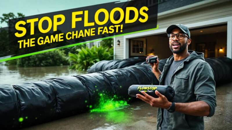 Flow Stop: Inflatable Flood Barrier Protecting Homes - LabTechShow.com